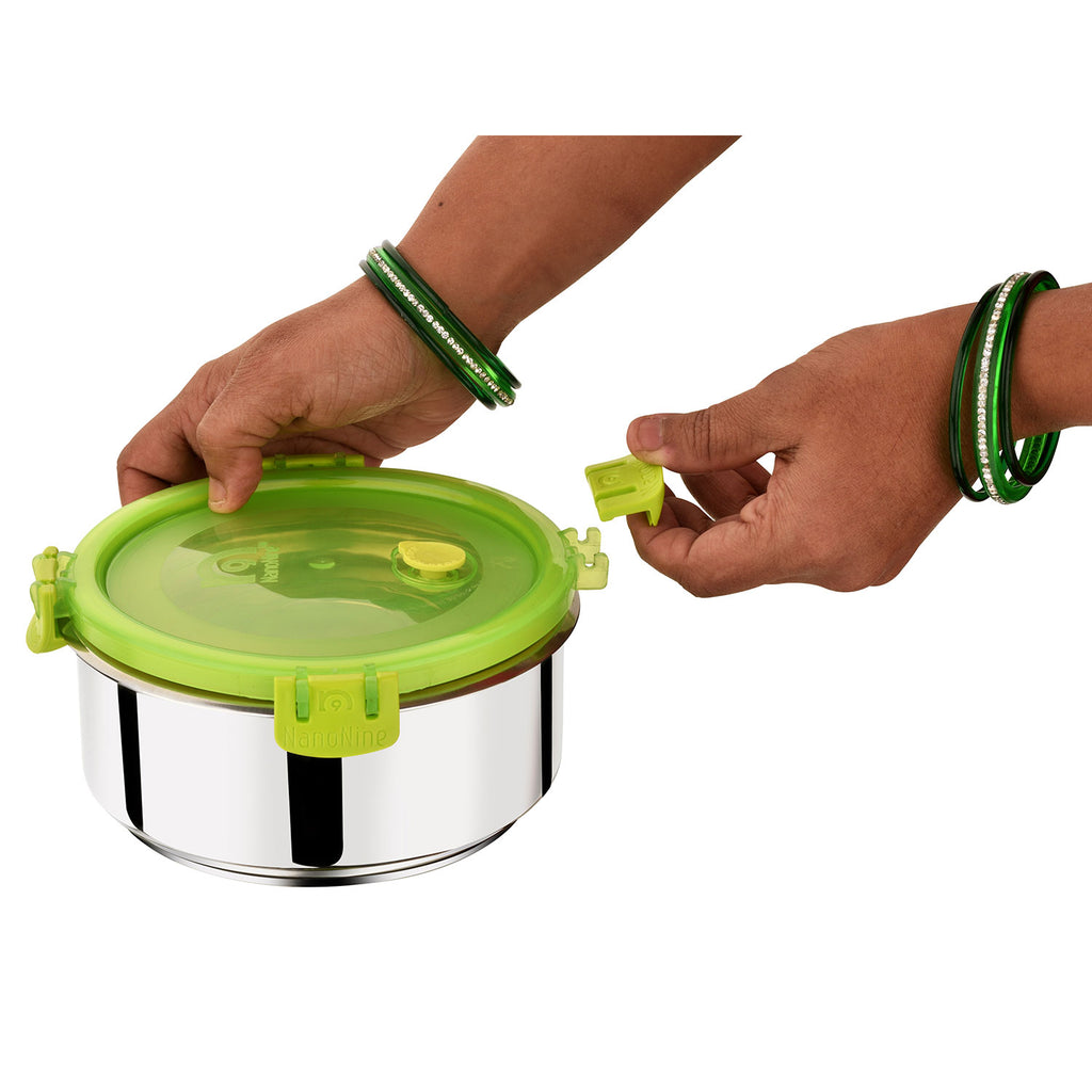 NanoNine Insulock 450ml Green Double Wall Insulated Stainless Steel Lu