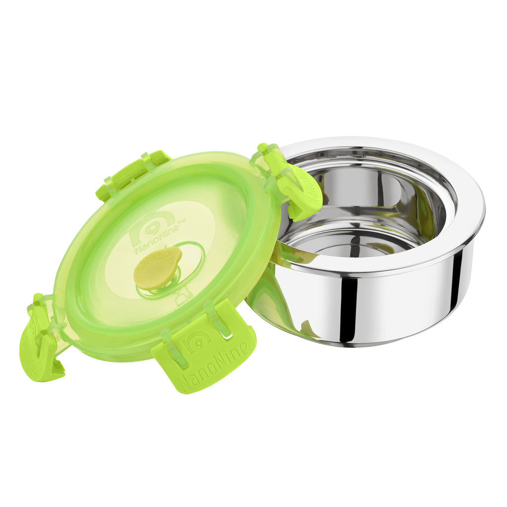 NanoNine Insulock 450ml Green Double Wall Insulated Stainless Steel Lu